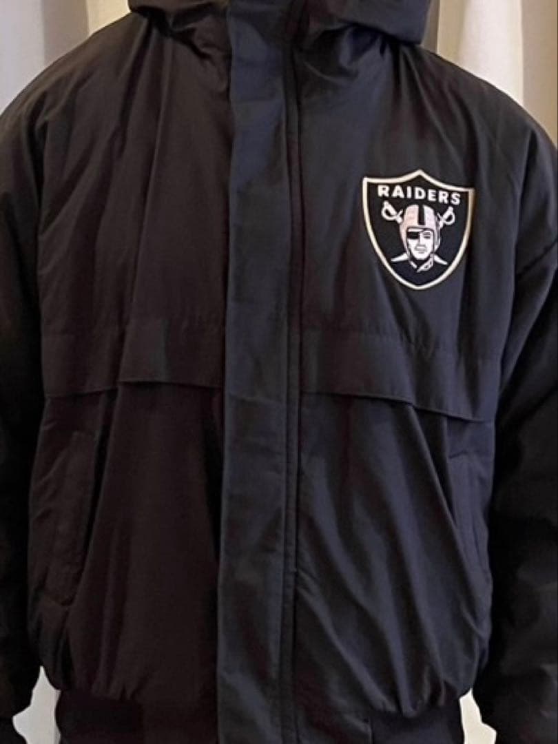 RAIDERS NFL フード付き中綿ジャケット　レイダース　chalkline