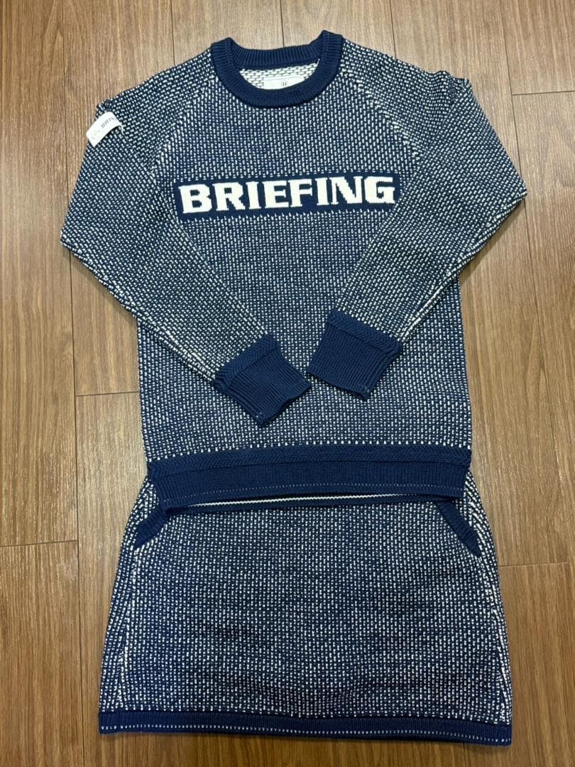 美品 BRIEFING GOLF クルーネックニット