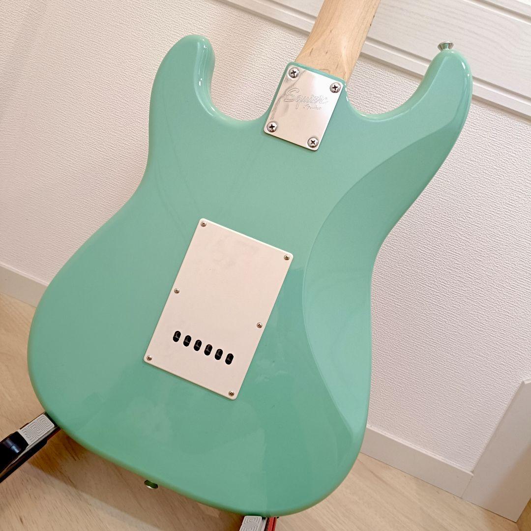 Squier ストラトキャスター エレキギター サーフグリーン メンテ済
