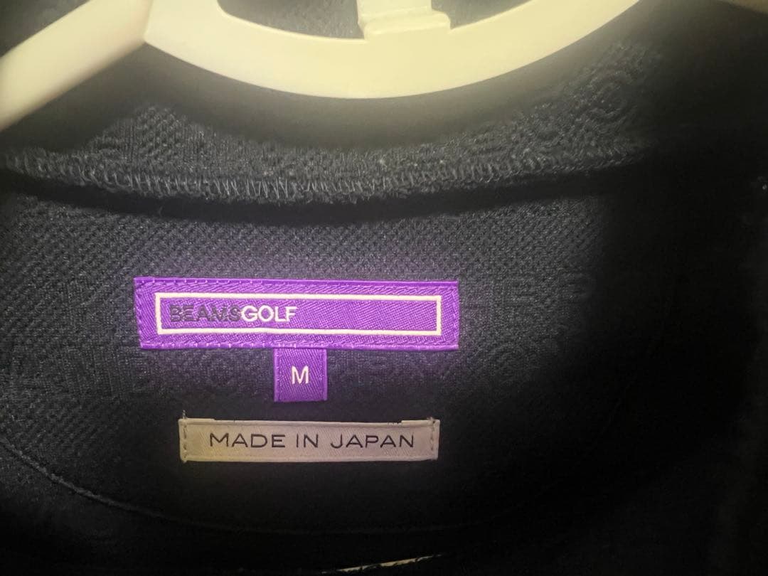 【ネイビー＆ホワイト セット】BEAMS GOLF モックネックシャツ M