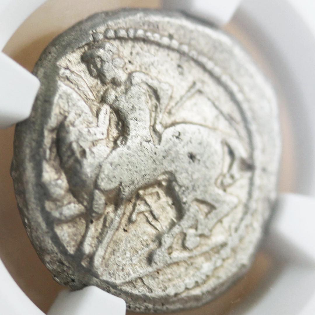 古代オリンピック　下馬キリキア地方　カレンデリス【F NGC】 スタテル銀貨