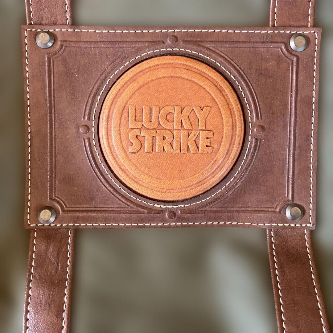 80年代　LUCKY STRIKE ボストンバッグ オリーブグリーン