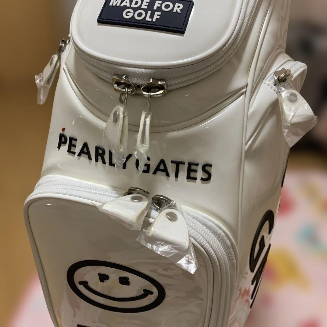 新品　PEARLY GATES パターンオーダー品 　キャディーパッグ　白