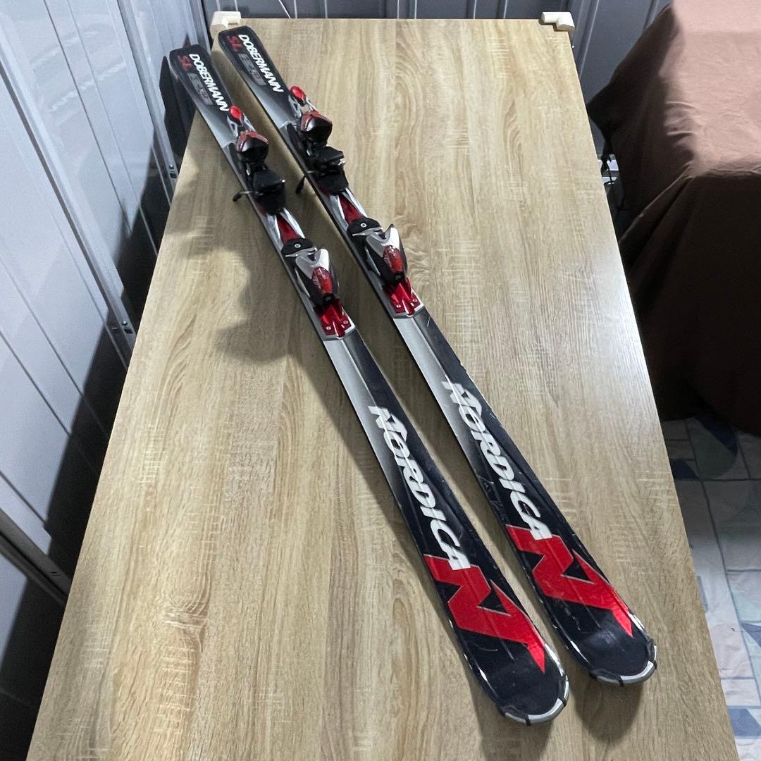 NORDICA165cm REXXAM26/26.5cmストック付きスキーセット