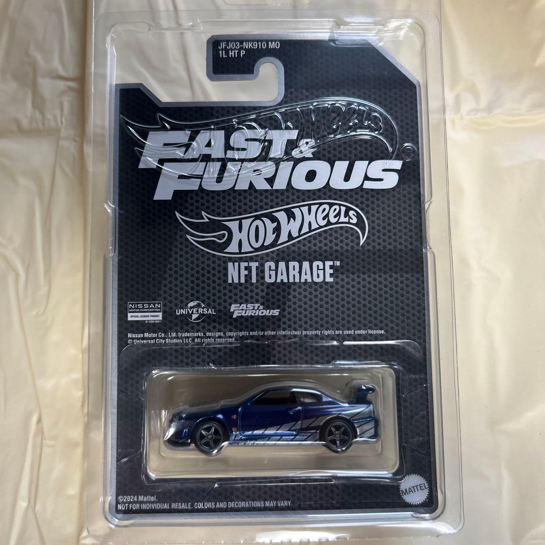 レア HOTWHEELS NISSAN SKYLINE GT-R BNR34