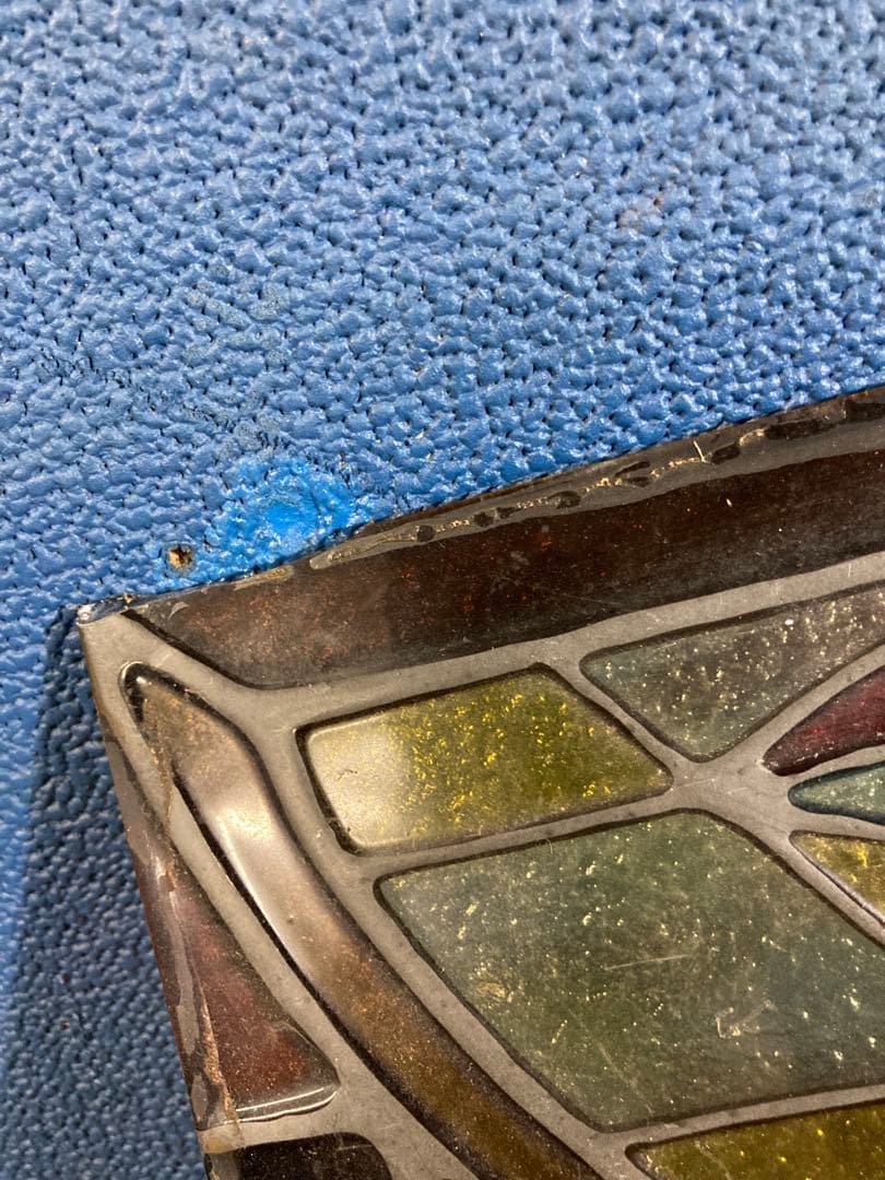 ステンドグラス　壁掛けインテリア　アンティーク調　ヴィンテージ　ユニコーン