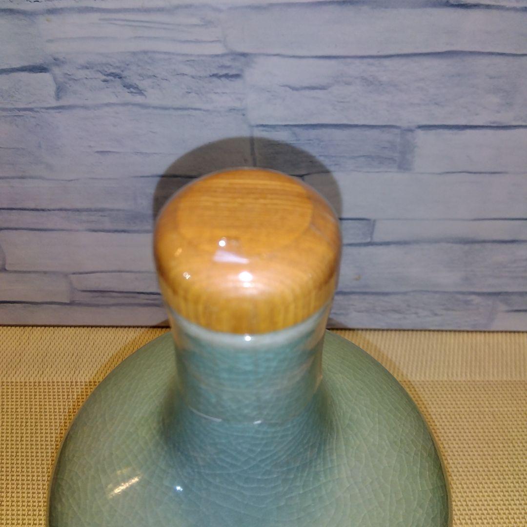 ★ 象嵌ボトル(特選ブレンド) 高麗青磁　雲鶴草華文様　陶器ボトル / ニッカ