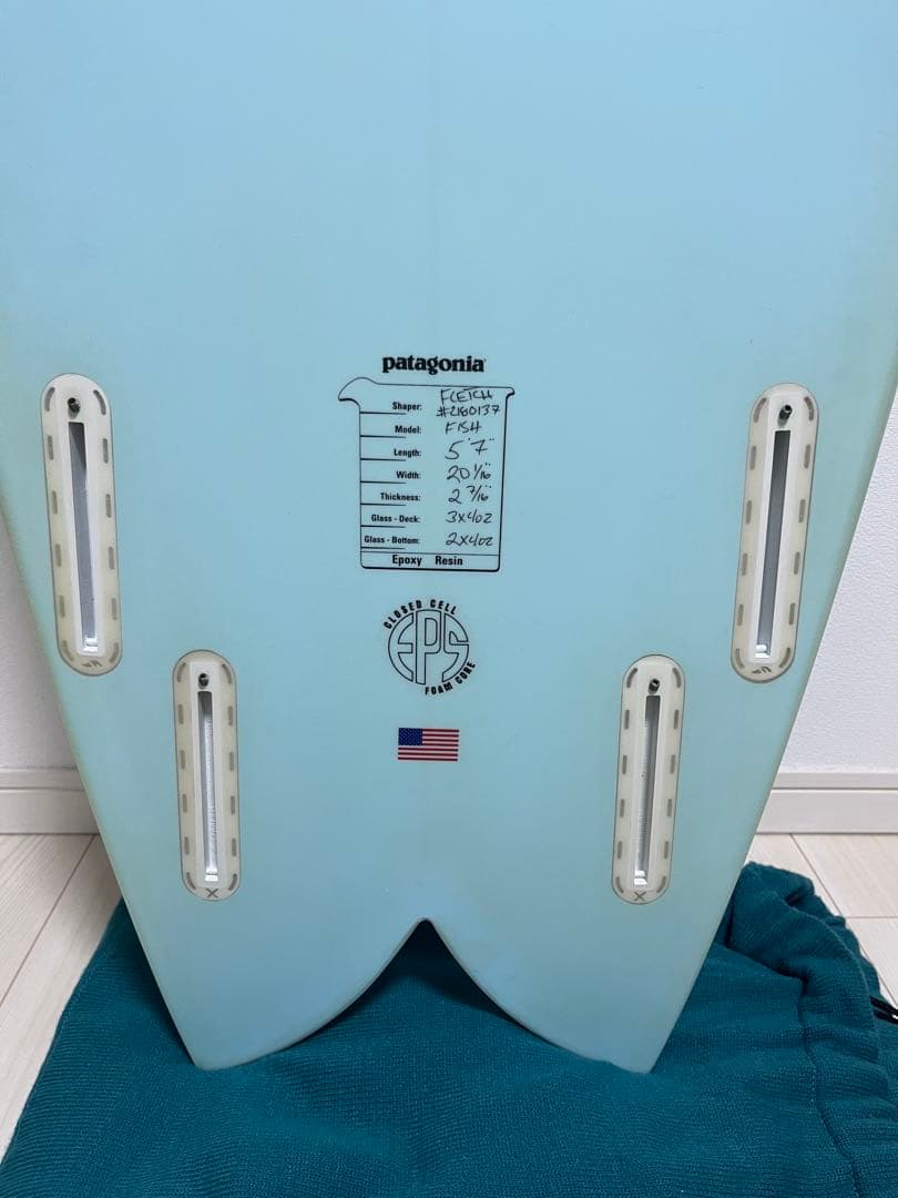 FCD Surfboards パタゴニア　5'7\" Quad FISH