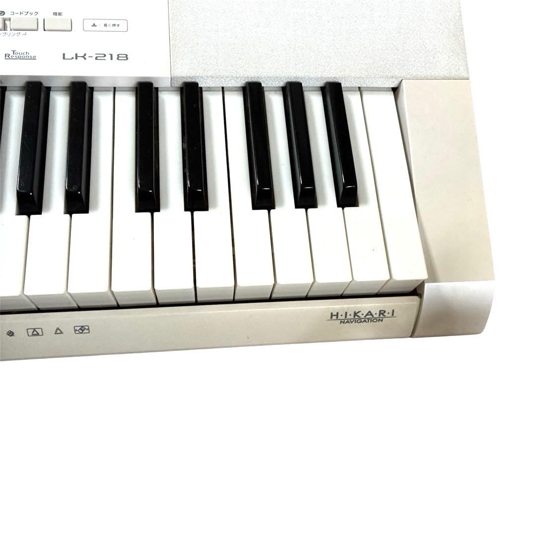 CASIO61鍵電子キーボードLK-218 SongBook2譜面台電源付き