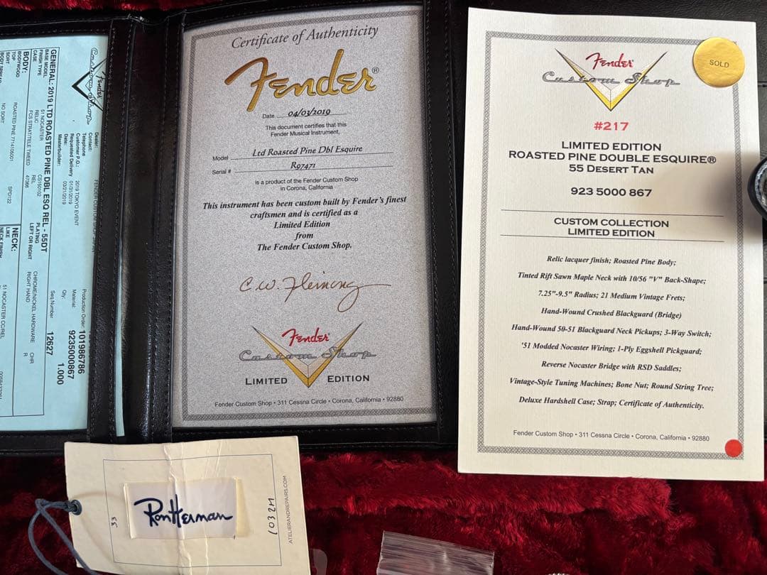 fender CS Esqier limited レア