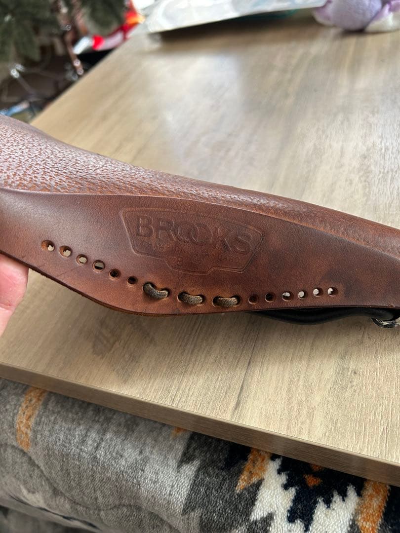 off　Brooks レザーサドル ブラウン　袋付き