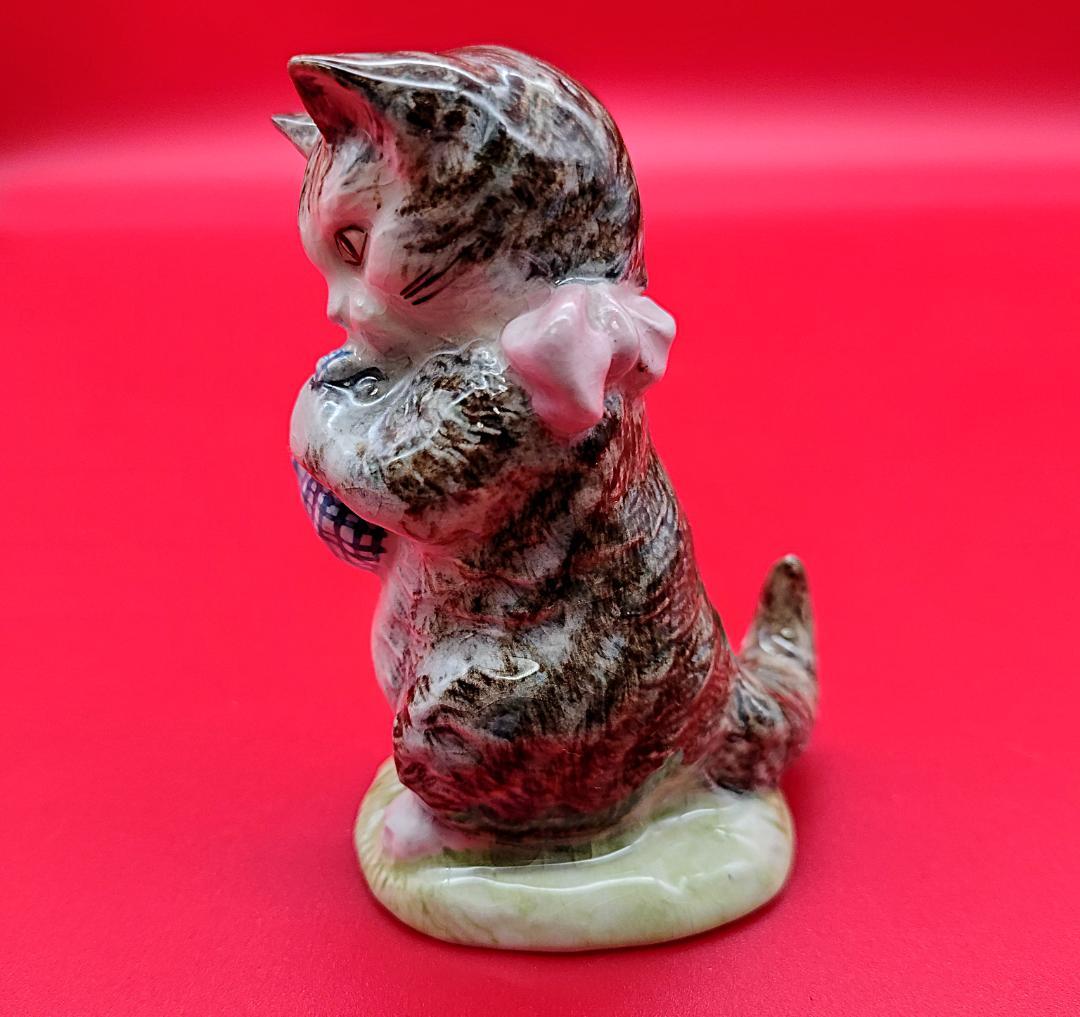 【ゴールドオーバル BP2】BESWICK ねこ フィギュリン ピーターラビット