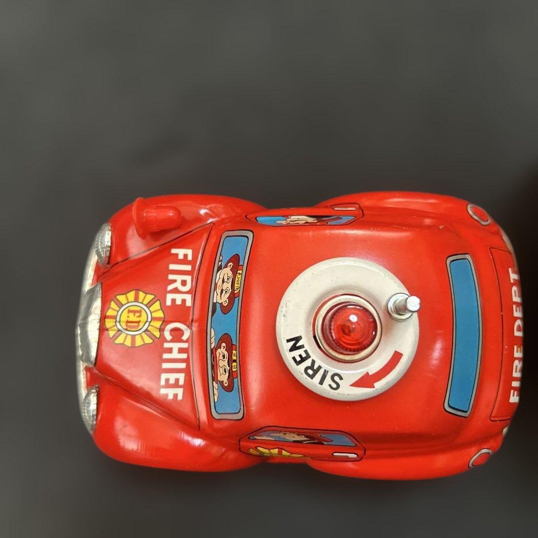 ブリキのおもちゃ　オカヤス　FIRE CHIEF CAR MADE JAPAN