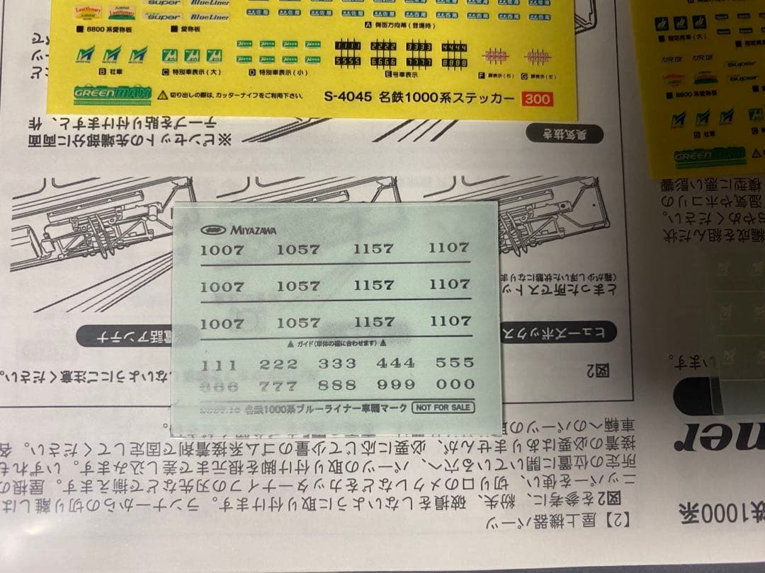 Nゲージ グリーンマックス 名鉄1000系ブルーライナー 4両セット