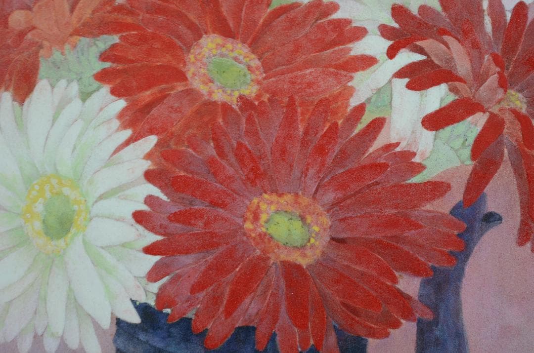 【「ブルーポット」 岩絵の具 額入り】東山魁夷の流派