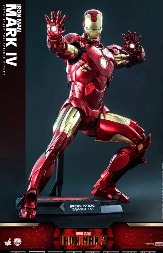 新品未開封 HotToys アイアンマン2 マーク4 1/4スケールフィギュア