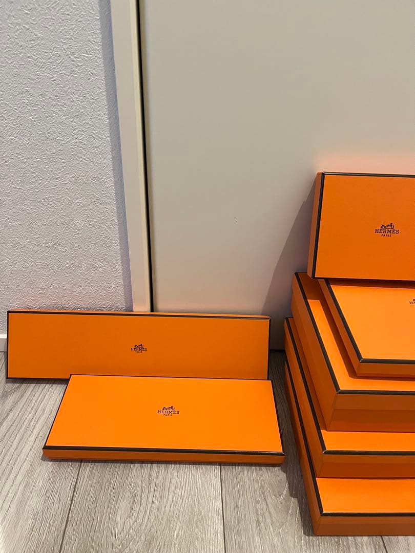 【美品】HERMES エルメス　空箱　9個セット　リボン2本