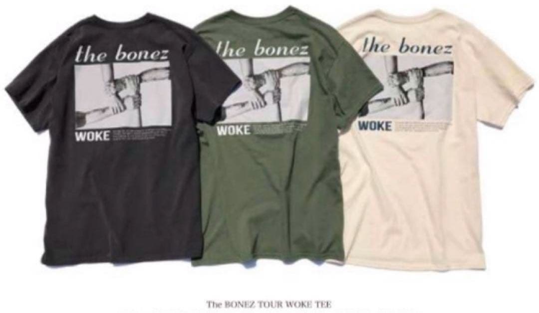 THE BONEZ WOKE Tour Tシャツ 黒　Lサイズ