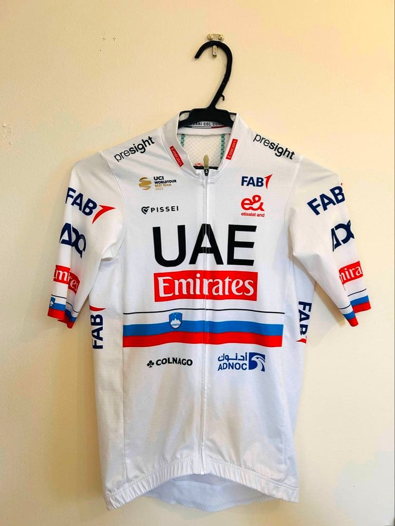 Pissei UAE team emirates サイクルジャージ XS