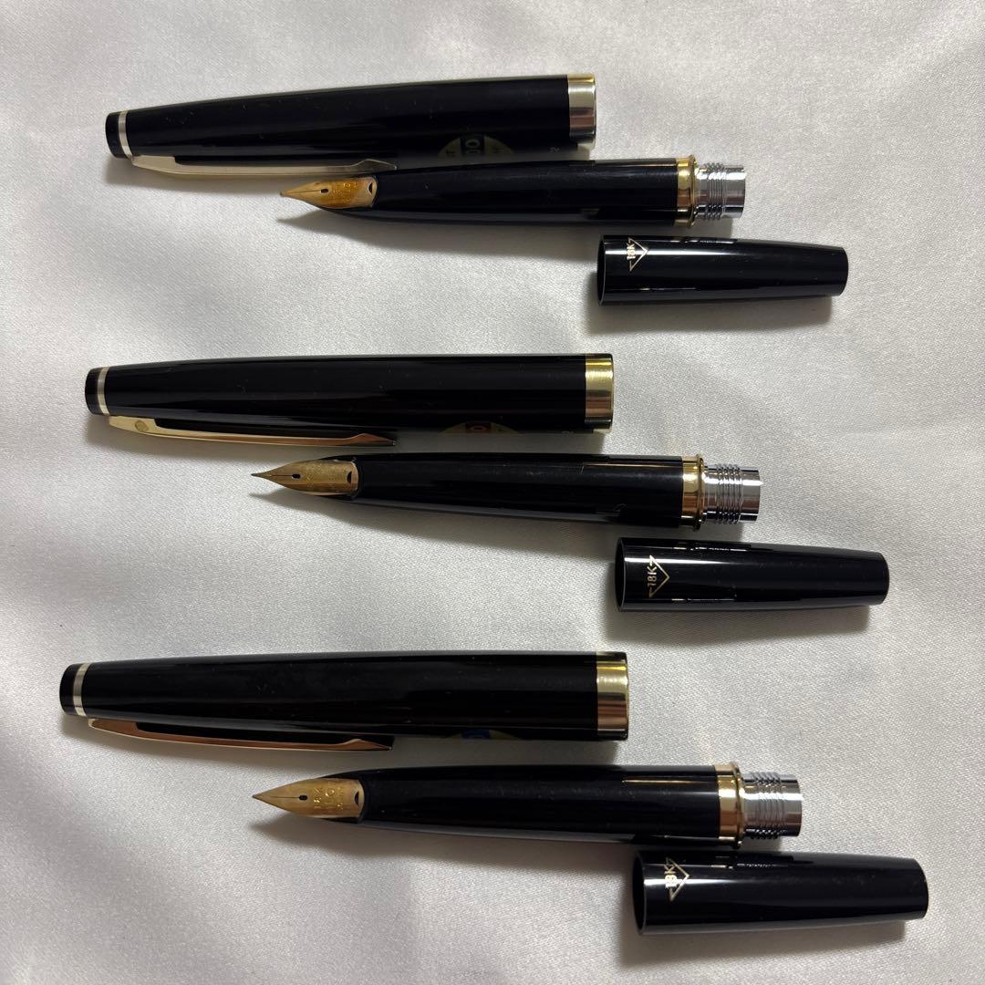 [本日最終日]PILOT '70s 新品 Elite 万年筆 18K 3本セット