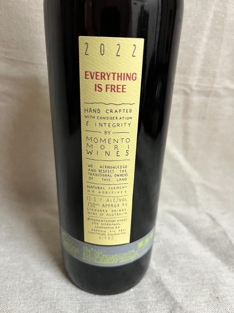 ワイン Moment Mori Wines / EVERYTHING IS FREE
