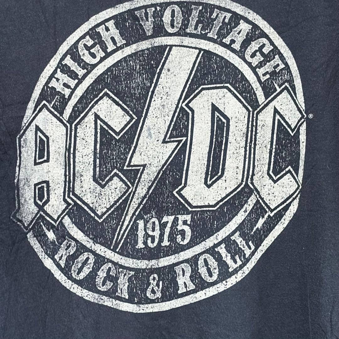 AC/DC HIGH VOLTAGE Tシャツ 1975 ブラック黒