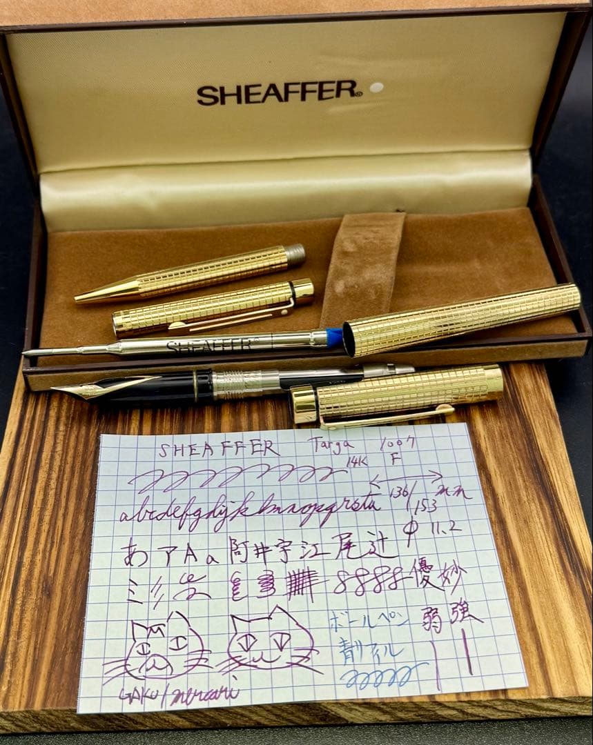 SHEAFFER 万年筆 タルガ 1007 23K G.P ボールペン付
