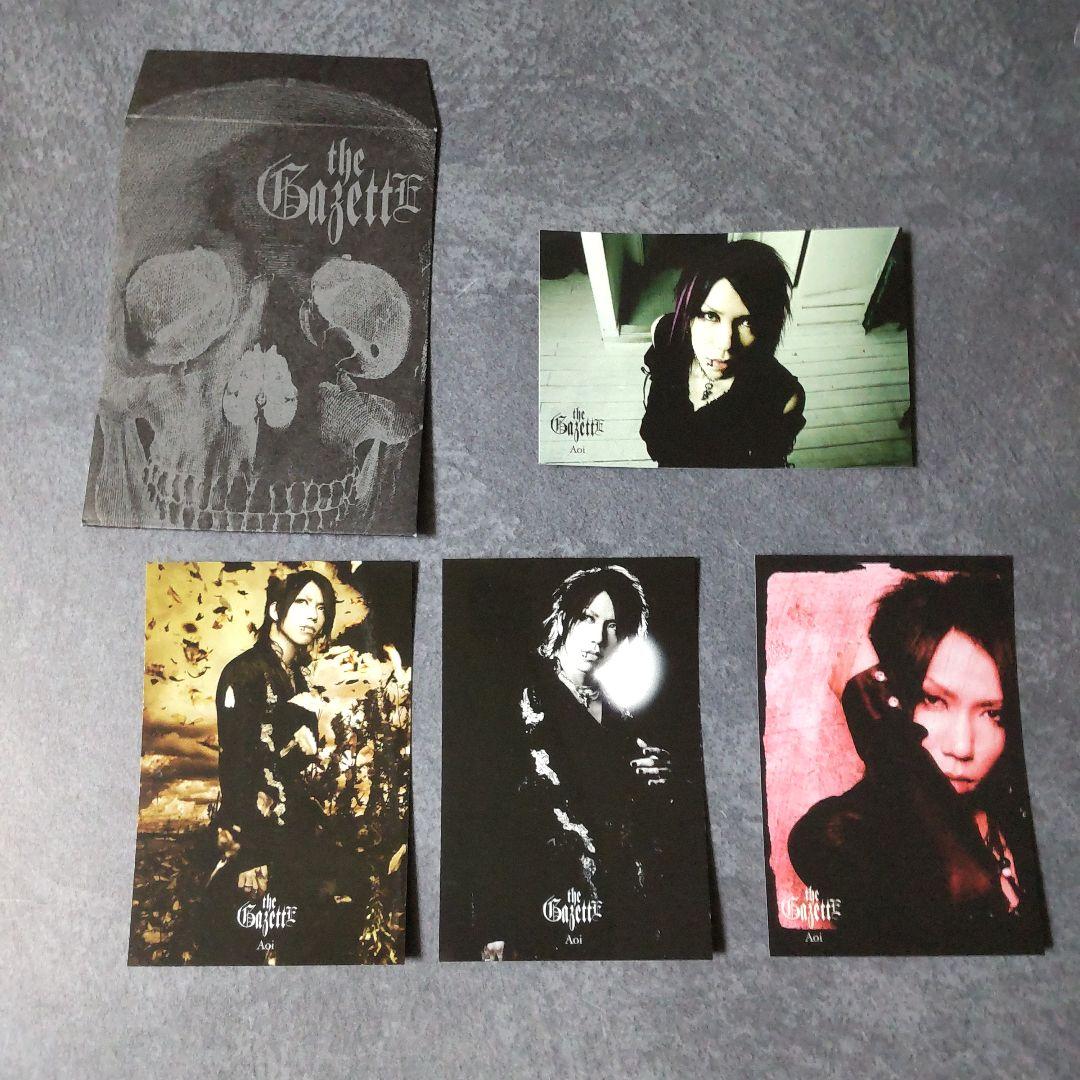 【レア】the GazettE/ガゼット【葵】セット限定トレカ&物販写真&切り抜