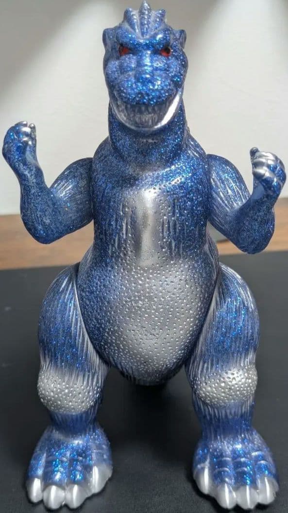 ゴジラ ソフビ マルサン Godzilla 1954 Blue Glitter