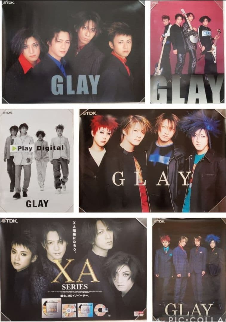 GLAY グレイ TDK非売品 B2ポスター １０枚セット まとめて(画像①②)