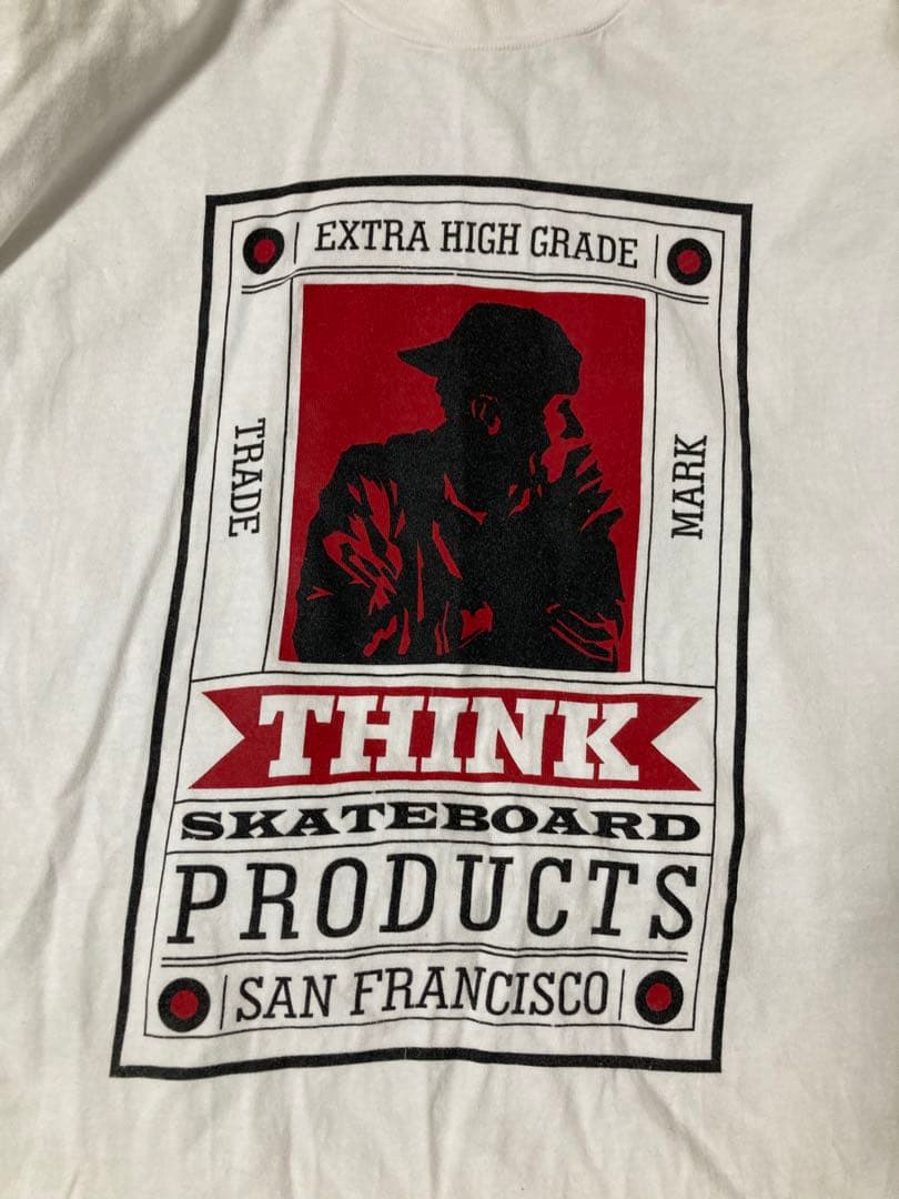 think skates Tシャツ santa cruz plan-b