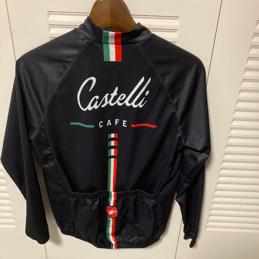 【美品】Castelli Cafe サイクルジャージ S ブラックセットアップ