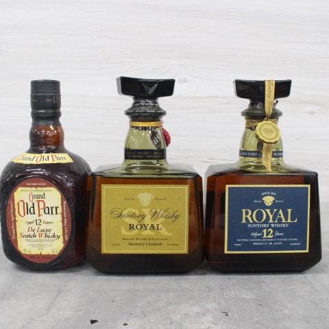 ◇未開栓 Old Parr12年 ローヤル12年 ローヤル ウイスキー3本セット