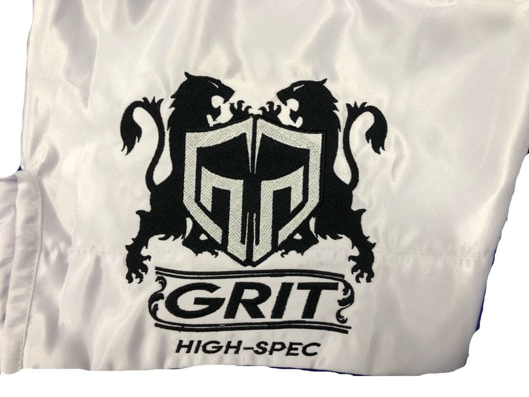 GRIT BOXING LONG SHORTS WHITE ボクシングショーツ
