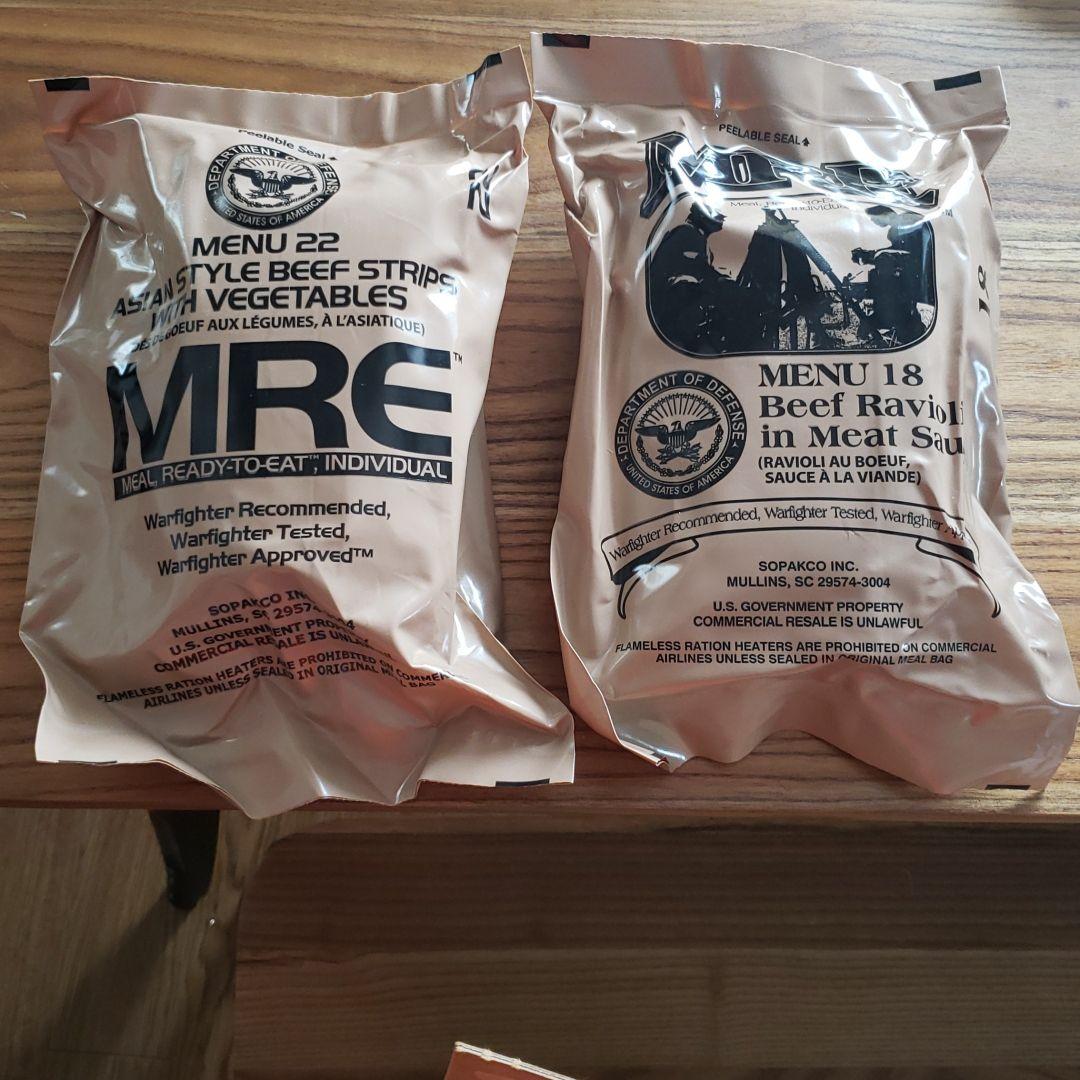 MRE 米軍戦闘食料　12個入り 2019年1月検品