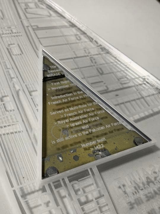 フランス空軍 戦闘機 ダッソー ミラージュ IIIE タグ ディスプレイ グレー