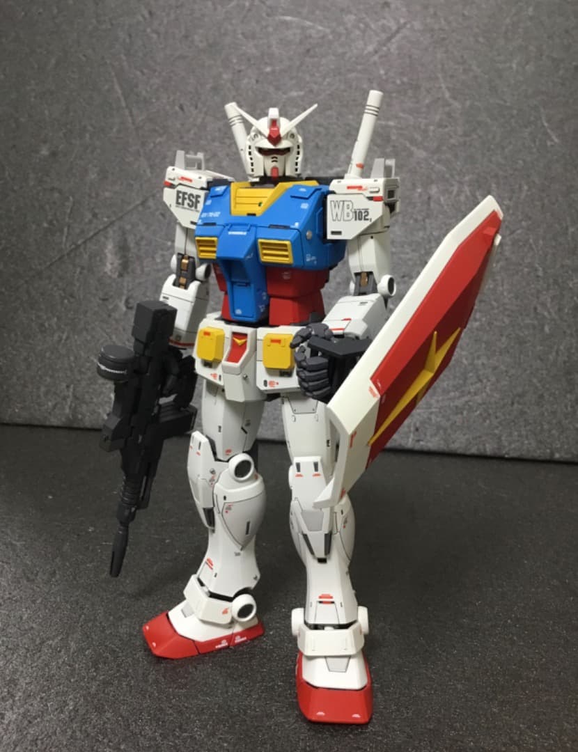 MG 1/100 RX-78-02 ガンダム オリジン 中期型 改修塗装済完成品