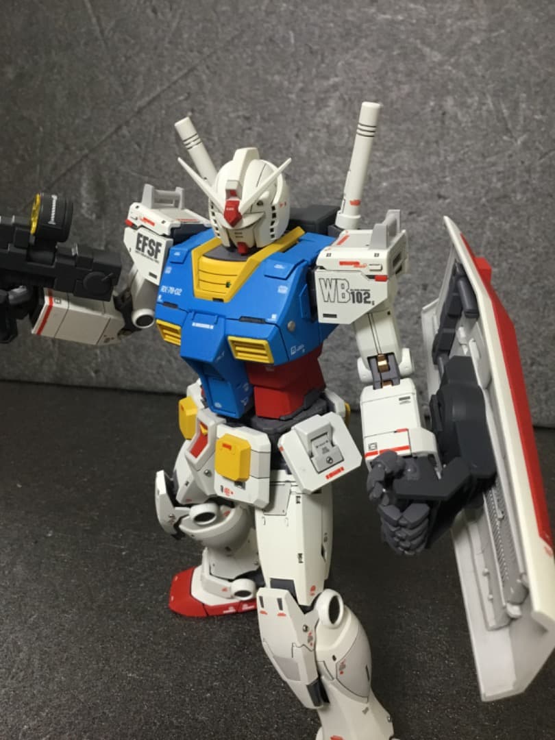 MG 1/100 RX-78-02 ガンダム オリジン 中期型 改修塗装済完成品