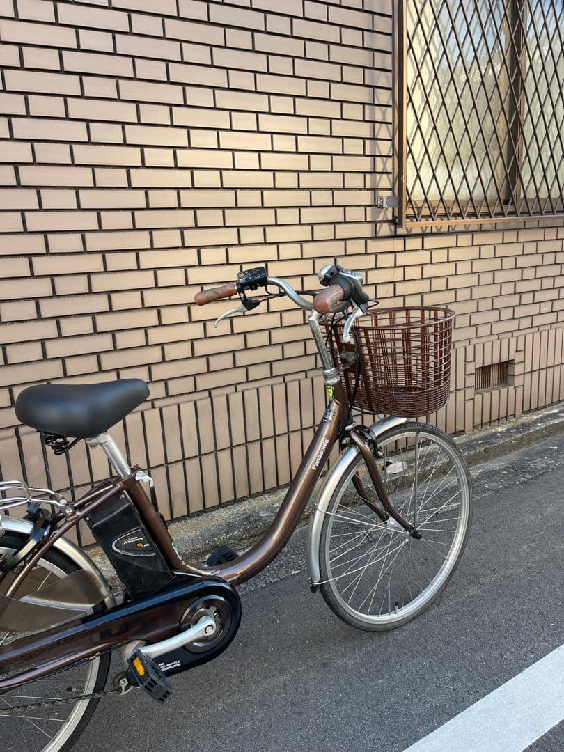 ブラウン 電動アシスト自転車 シティタイプ