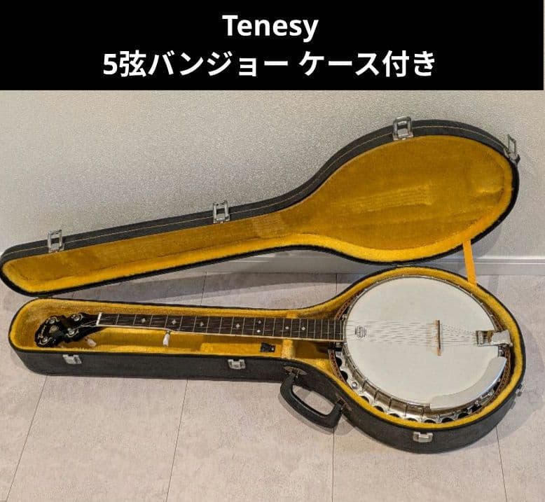 Tenesy 5弦バンジョー ケース付き