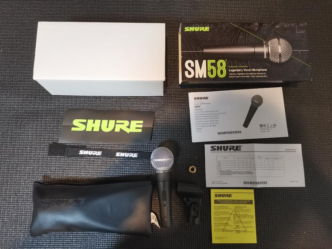 SHURE SM58SE（スイッチ付き）※XLRケーブル等付属