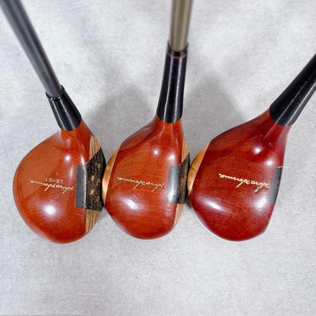 V733 HONMA 本間ゴルフ パーシモン ウッド 3・4・5W 3本 R
