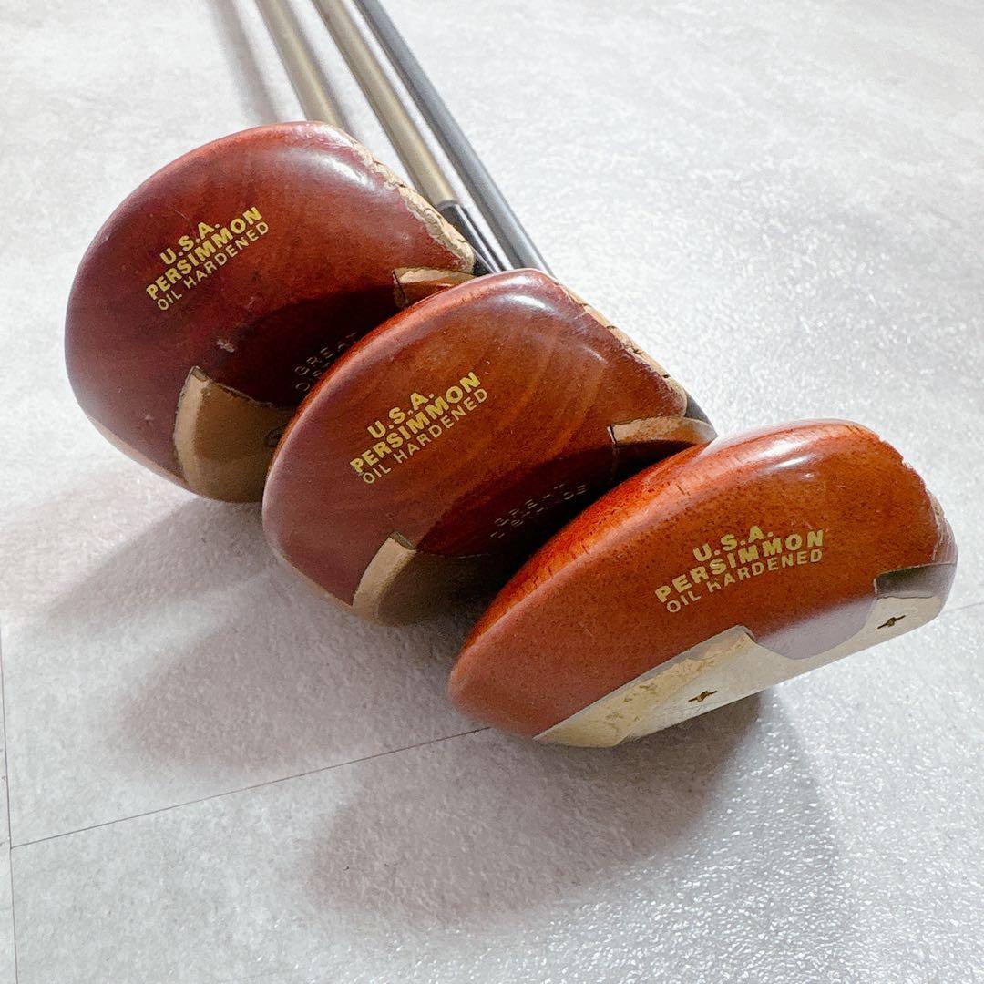 V733 HONMA 本間ゴルフ パーシモン ウッド 3・4・5W 3本 R