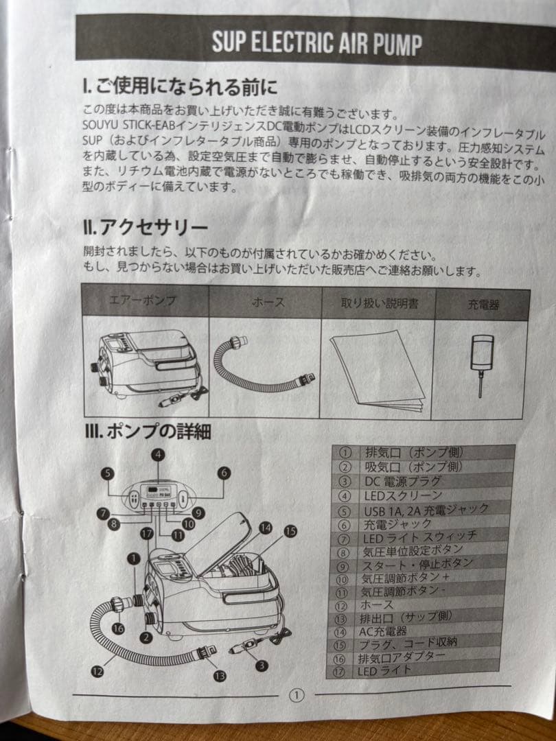SOUYU STICK 空気入れデジタルディスプレイ付き