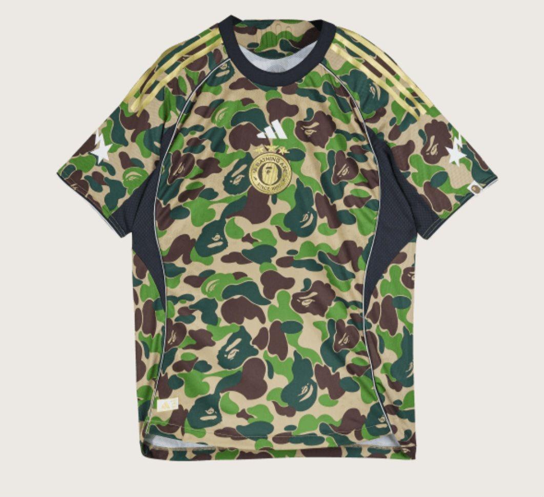 Lサイズ☆ BAPE × adidas BAPE FB Jersey Tシャツ