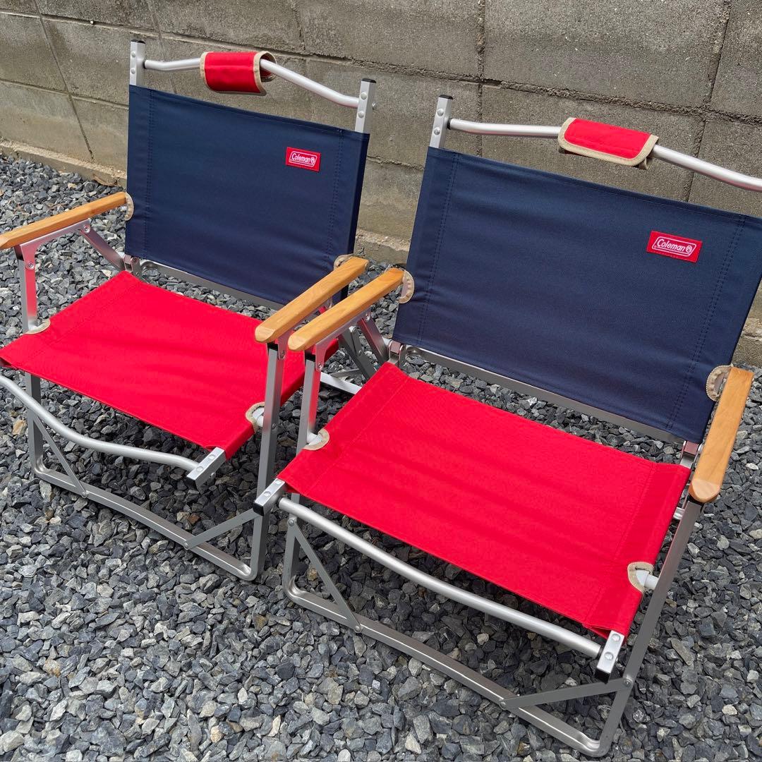 テーブル・チェア・ハンモック Coleman Compact Folding Chair Red Blue