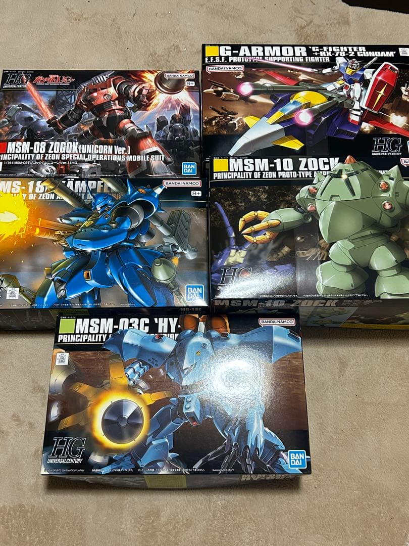 HGガンプラ5点まとめ売り