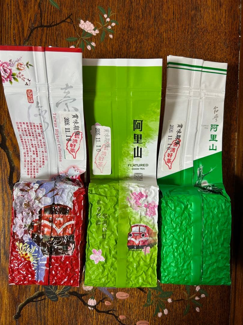 【台灣好茶】福袋 セットF 阿里山高山茶青心、珠露、金萱（三分火）