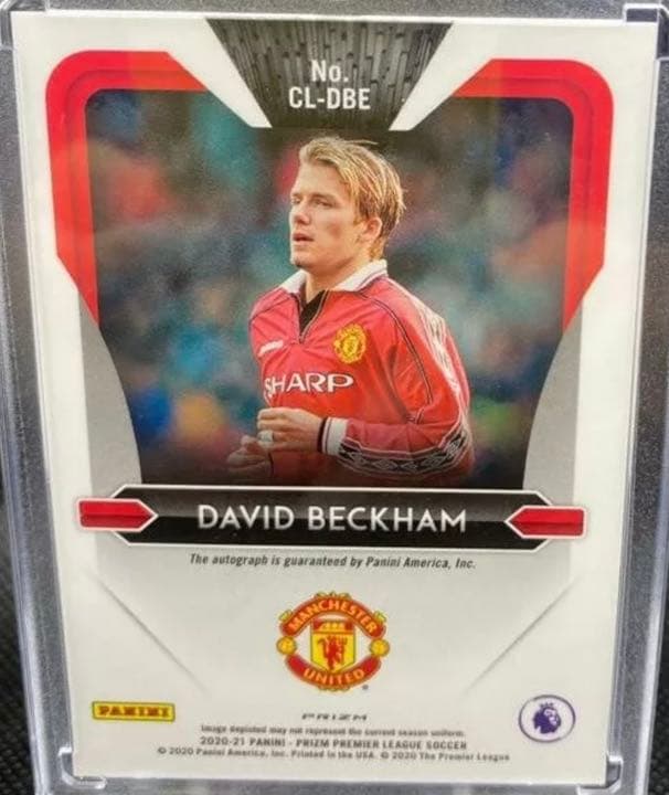 David Beckham Panini Auto 直筆サインカード べッカム