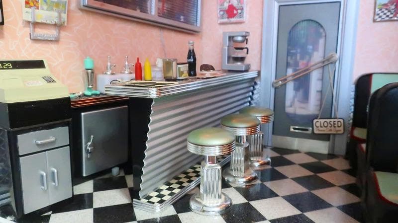 ベティのダイナー 1950s Betty’s DINER ジオラマセット
